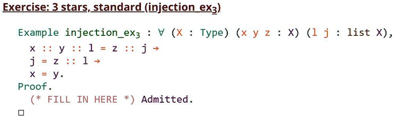 Exercise: 3 stars, standard (injection ex3) Example injectionex3 : ? (X ...