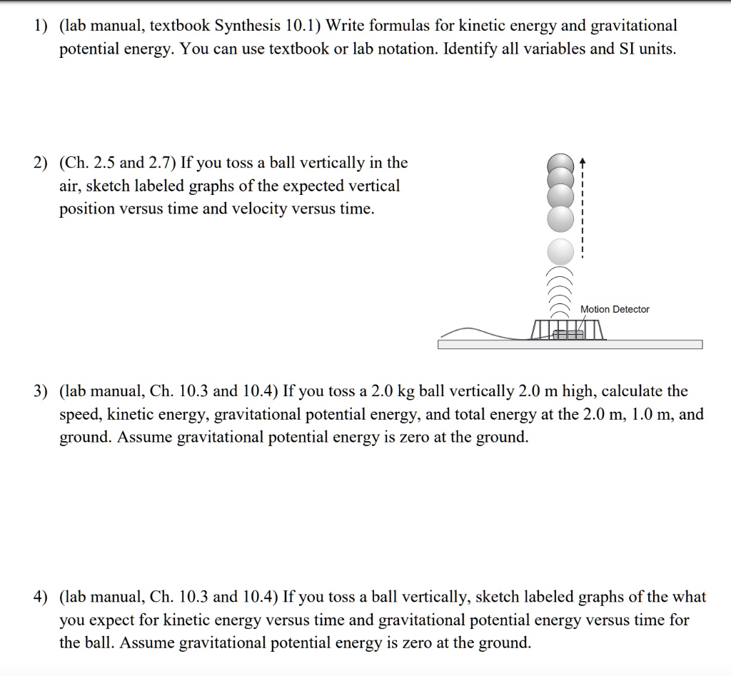SOLVED: 1) (lab manual, textbook Synthesis 10.1) Write formulas for ...