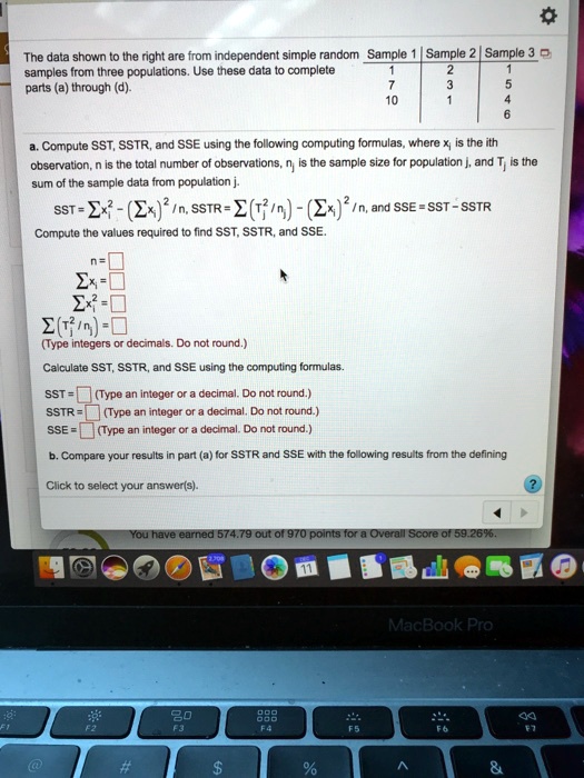 SOLVED: The data shown the right are from independent simple random ...