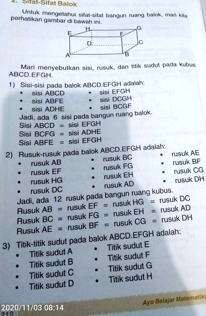 SOLVED: plis tolong bantu sekarang Shtat-Sifat Balok Untuk mengetahui ...