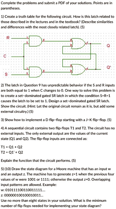 Truth Table Of Flip Flops Pdf | Cabinets Matttroy