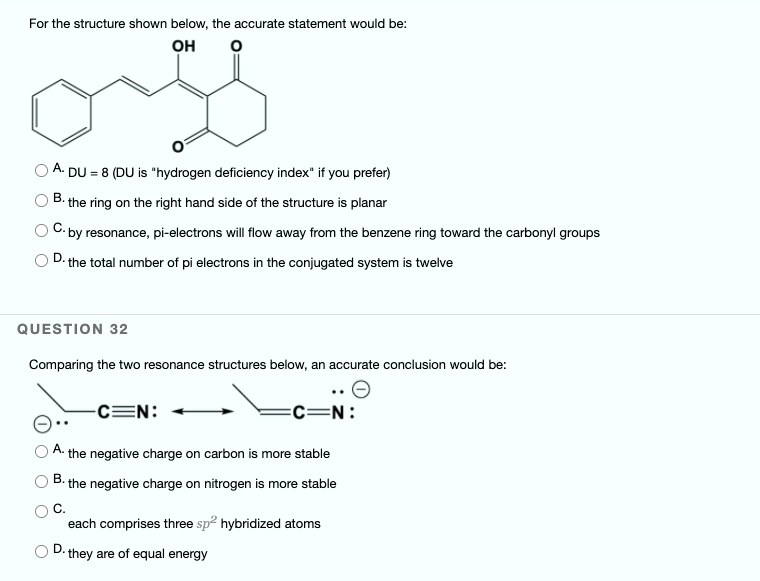 SOLVED:For the structure shown below; the accurate statement would be ...