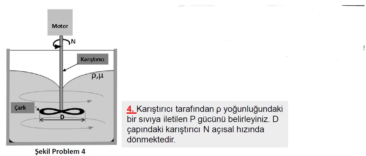 SOLVED: 4. Kar??t?r?c? taraf?ndan ρ yo?unlu?undaki bir s?v?ya iletilen P gücünü belirleyiniz. D ...