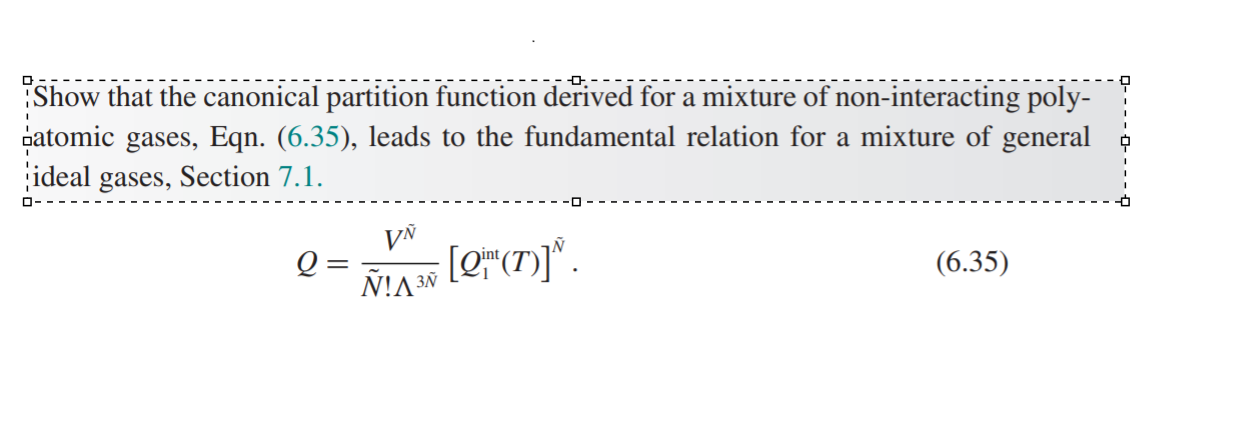 SOLVED: Show that the canonical partition function derived for a ...