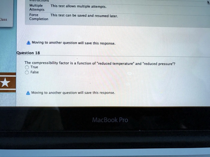 SOLVED: Multiple This test allows multiple attempts Attempts Force This ...