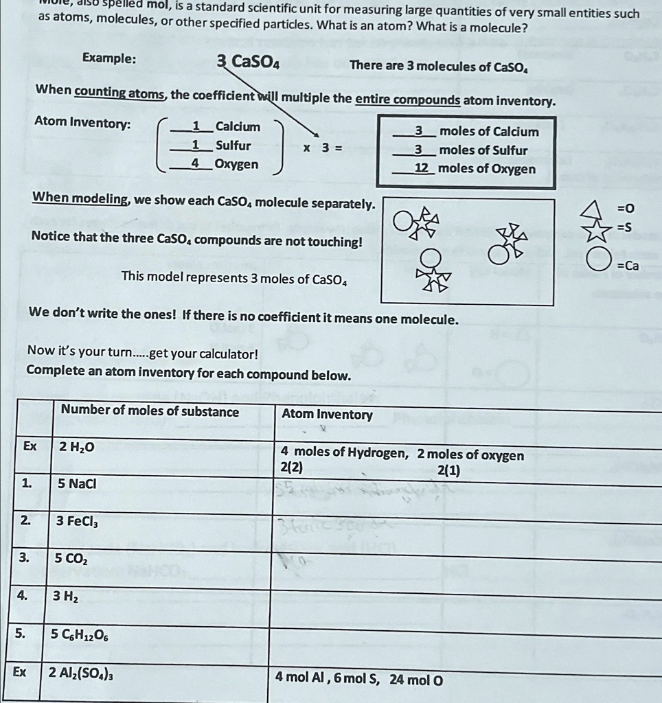 as atoms, as atoms, molecules, or other specified particles. What is an ...