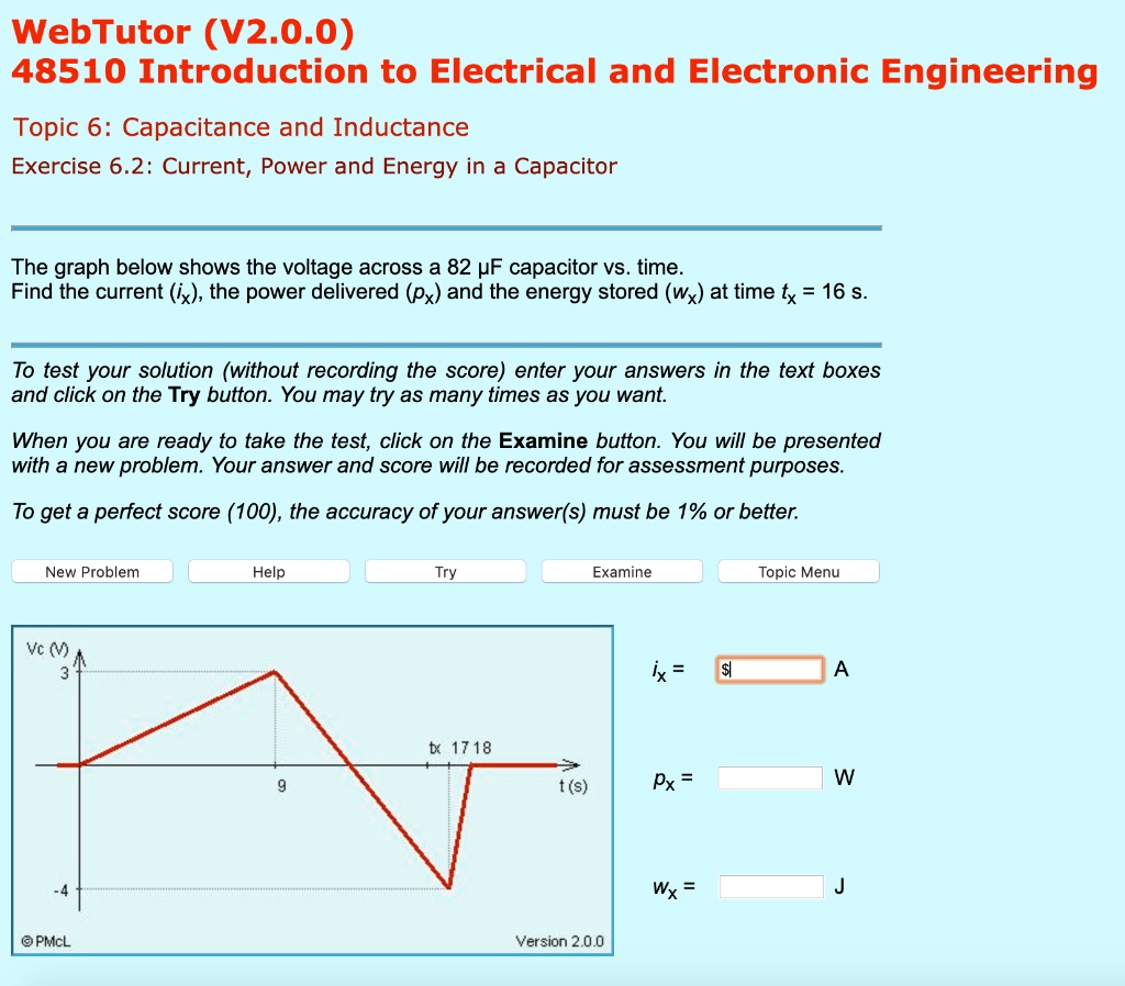 WebTutor (V2.0.0) 48510 Introduction to Electrical and Electronic Engineering Topic 6 ...
