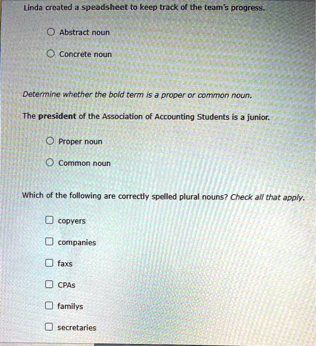 Linda created a speadsheet to keep track of the team's progress ...