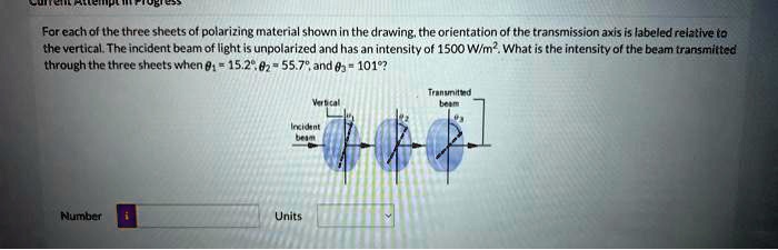 for each of the three sheets of polarizing material shown in the ...