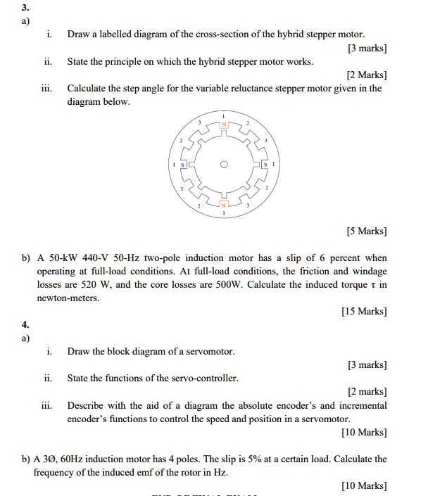3. a) i. Draw a labelled diagram of the cross-section of the hybrid ...