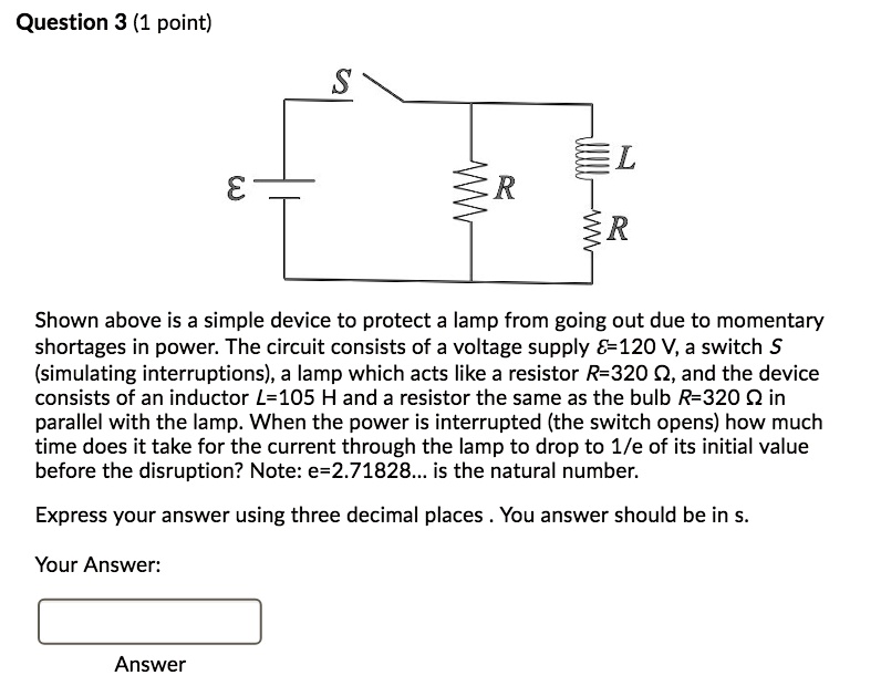 Question 3 (1 point) ? S L R R Shown above is a simple...