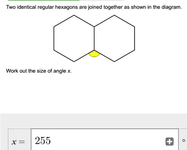 Two identical regular hexagons are joined together as shown in the ...