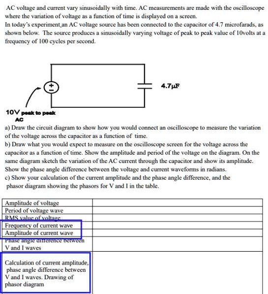 AC voltage and current vary sinusoidally with time. AC measurements are ...