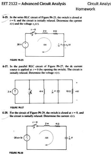 SOLVED: Can you solve the following questions please? EET2122-Advanced Circuit Analysis Circuit ...