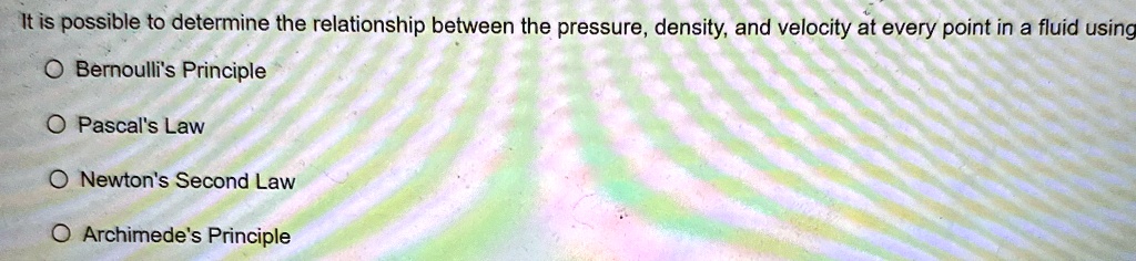 It is possible to determine the relationship between the pressure ...
