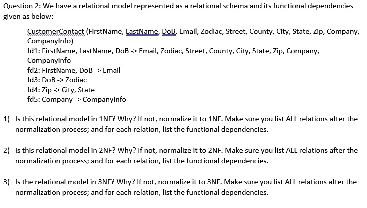 SOLVED: Text: Use relational schemas to show the relational models, if ...