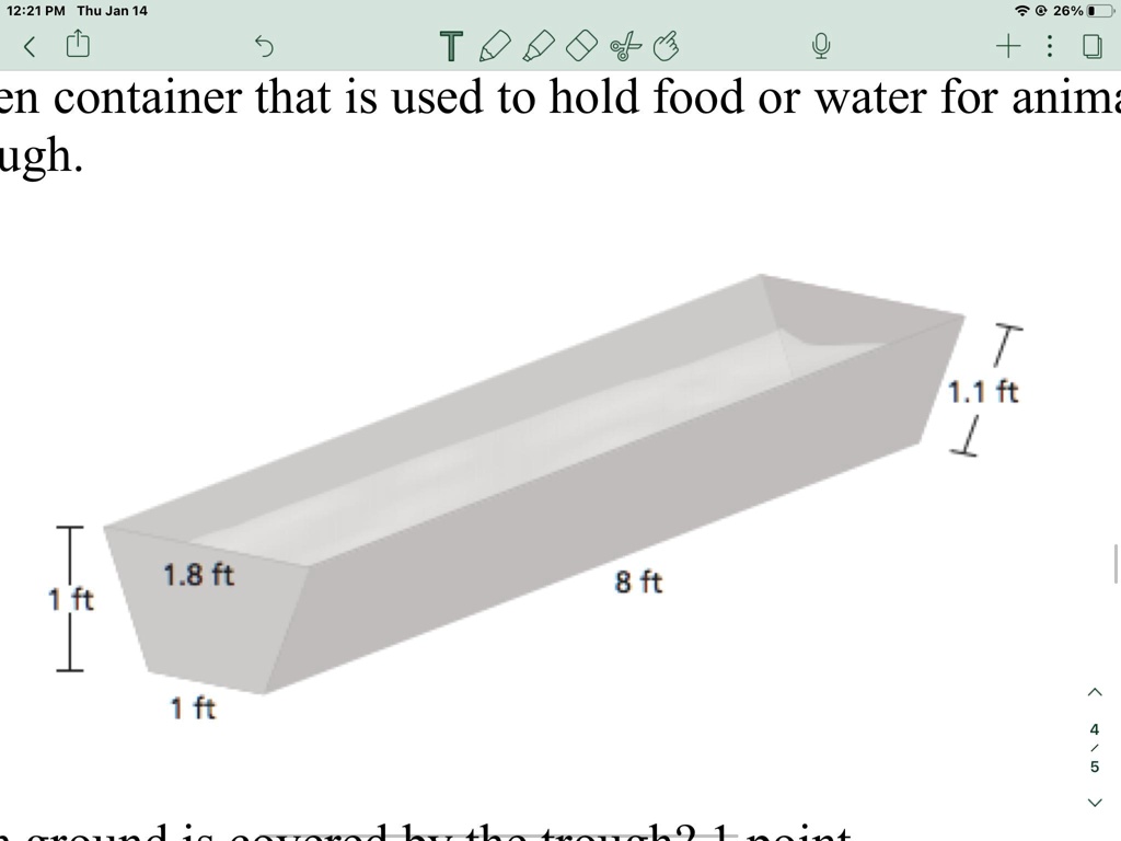 a trough is an open container that is used to hold food or water for ...