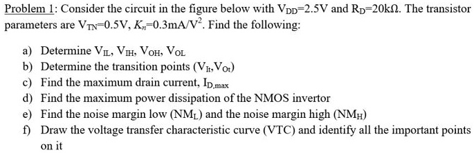 SOLVED: Problem 1: Consider the circuit in the figure below with Vpp = 2.5V and Rp = 20k. The ...