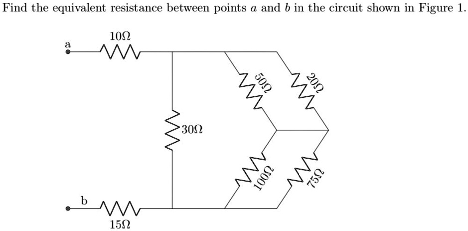 Find the equivalent resistance between points a and b in the circuit shown in Figure 1 1092 3002 ...