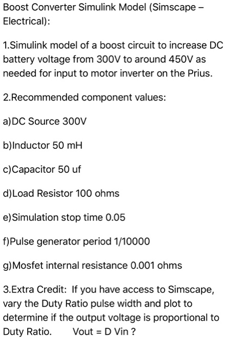 Boost Converter Simulink Model Simscape Electrical 1 Simulink Model Of A Boost Circuit To