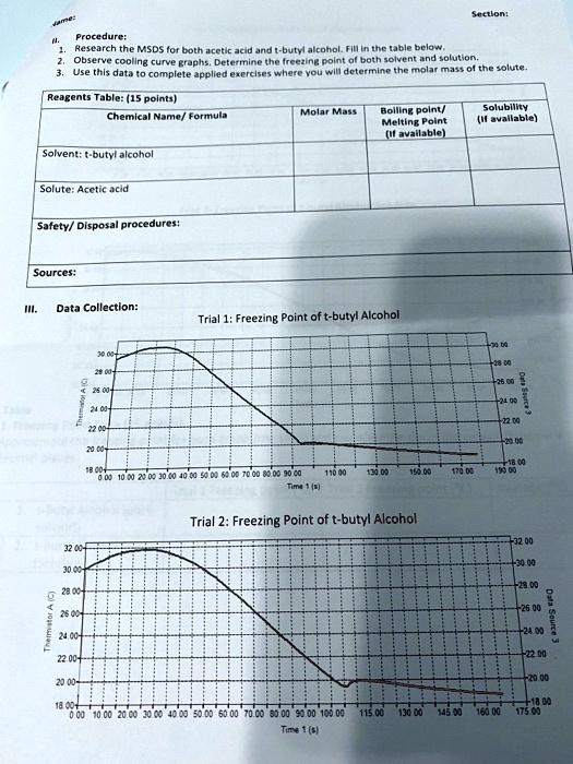 section u procedure research the msds for both acetic acid and t butyl ...