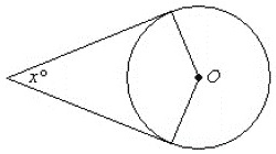 SOLVED: 'O is the center of the given circle. The measure of angle O is ...