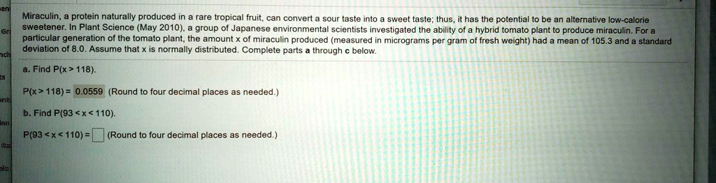 miraculin protein naturally produced in rare tropical fruit can convert ...