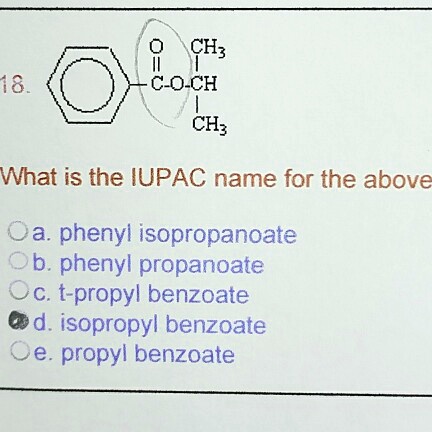 Isopropyl Propanoate Iupac Name