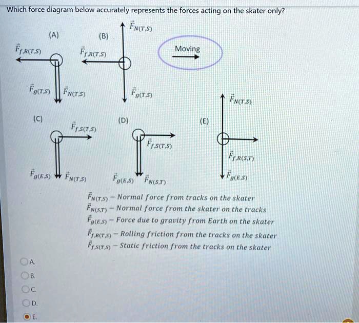 which force diagram below accurately represents the forces acting on ...