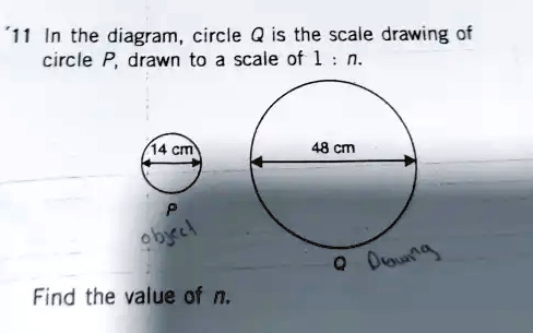 '11 In the diagram, circle Q is the scale drawing of circle P, drawn to ...