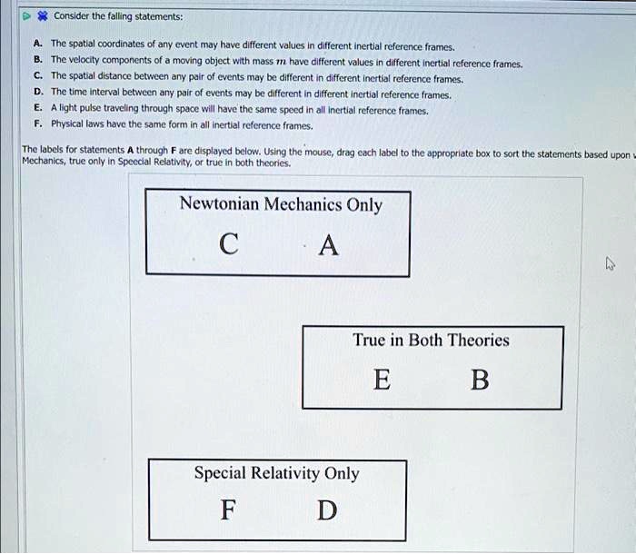 SOLVED: Consider the following statements: A. The spatial coordinates ...