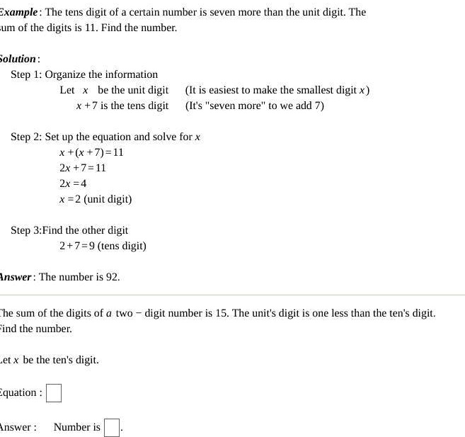 Solved The Sum Of The Digits Of A Two Digit Number Is 15 The Units