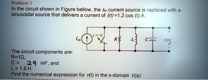 SOLVED: Problem 1: In the circuit shown in the figure below, the Ic ...