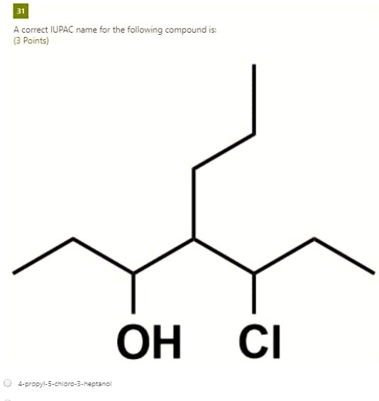 Correct iupac name tor the following compouno 8 points oh...