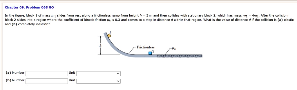 SOLVED: Chapter 09, Problem 068 GO In the figure, block of mass m1 slides from rest along ...