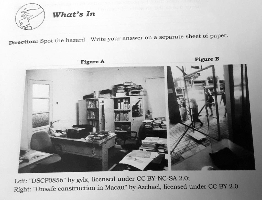 1 examine figures a and b identify all the hazards that you can see2 give at least three 3 ...