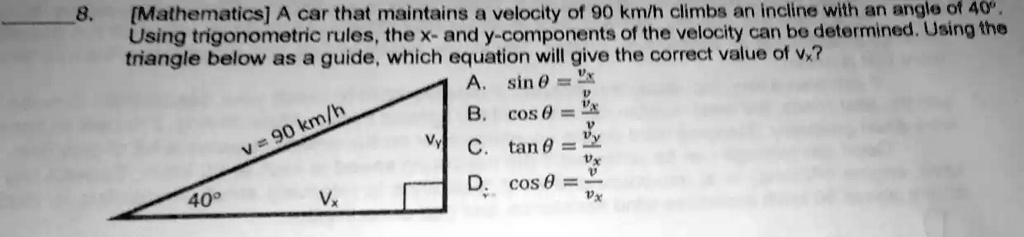 SOLVED: A car that maintains a velocity of 90 km/h climbing an incline ...
