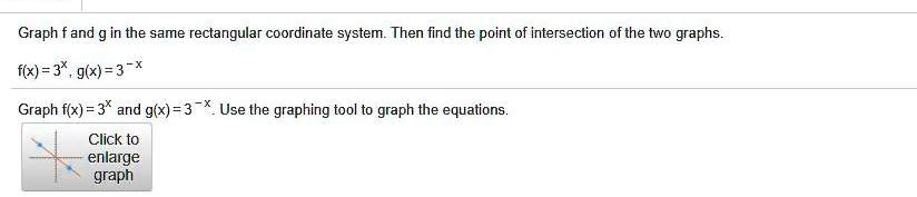 SOLVED:Graph and g in the same rectangular coordinate system Then find ...