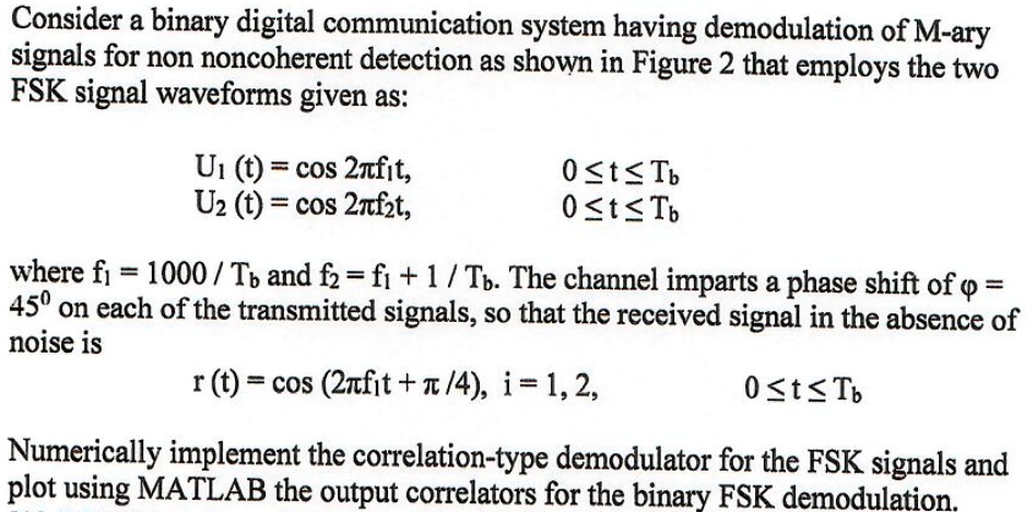 Solved Consider A Binary Digital Communication System Having 4979