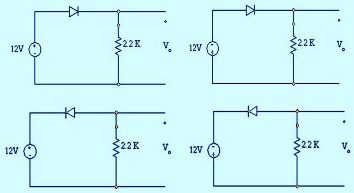 SOLVED: Calculate diode current and the voltage across resistor in each ...