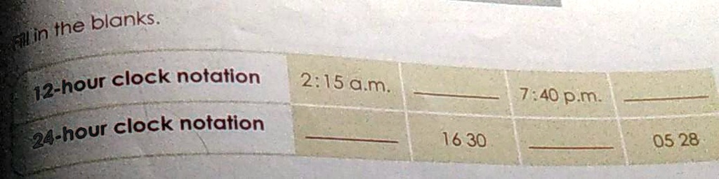 SOLVED: Help me, please. ASAP, please. Blanks eil in the 12-hour clock ... SOLVED: Help me, please. ASAP, please. Blanks eil in the 12-hour clock ...