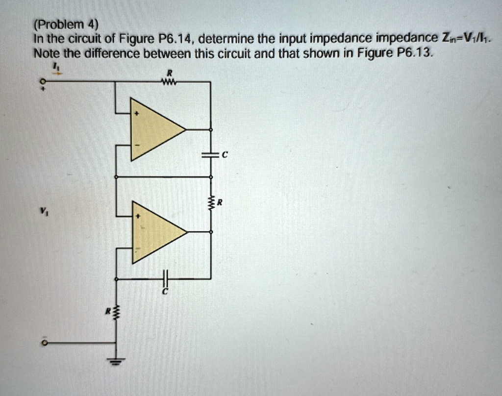 problem 4 in the circuit of figure p614 determine the input impedance impedance zin v1i1 note ...