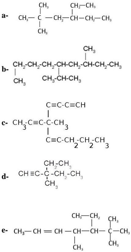 SOLVED: Señala en las siguientes moléculas los carbonos primarios ... SOLVED: Señala en las siguientes moléculas los carbonos primarios ...