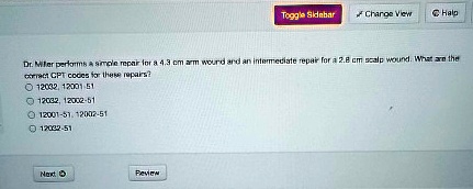 dr miller performs a simple repair for a 43 cm arm wound and an ...