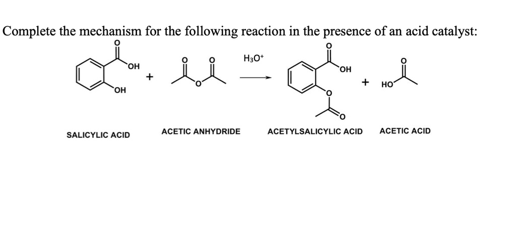 SOLVED: Complete the mechanism for the following reaction in the ...