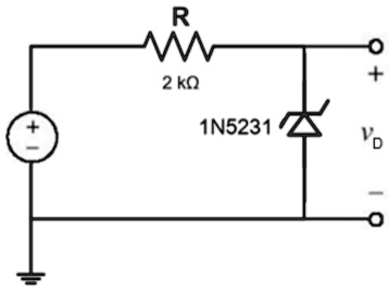 draw the circuit schematic to obtain the i v curve of a zener diode ...