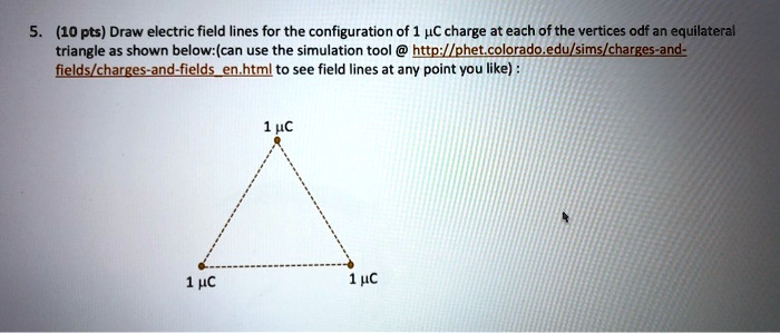 SOLVED: (10 pts) Draw electric field lines for the configuration of HC ...