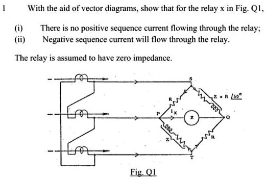 SOLVED: 1 With the aid of vector diagrams.show that for the relay x in ...