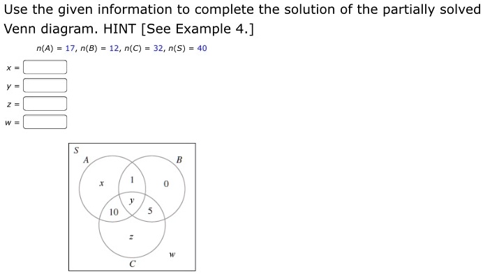 SOLVED: Use the given information to complete the solution of the ...
