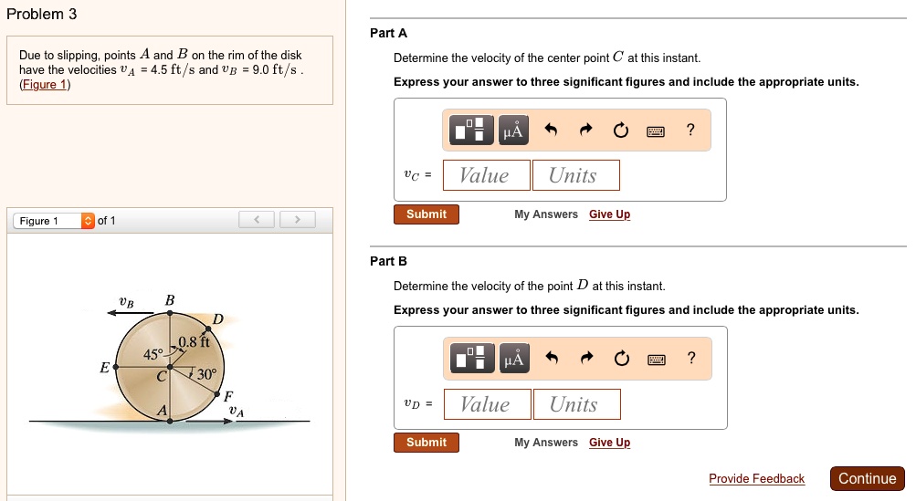 SOLVED: Problem 3 Part A Due to slipping, points A and B on the rim of ...